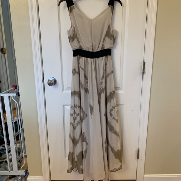 Express | Dresses | Express Beigeblack Sleeveless Maxi Dress Xs | Poshmark